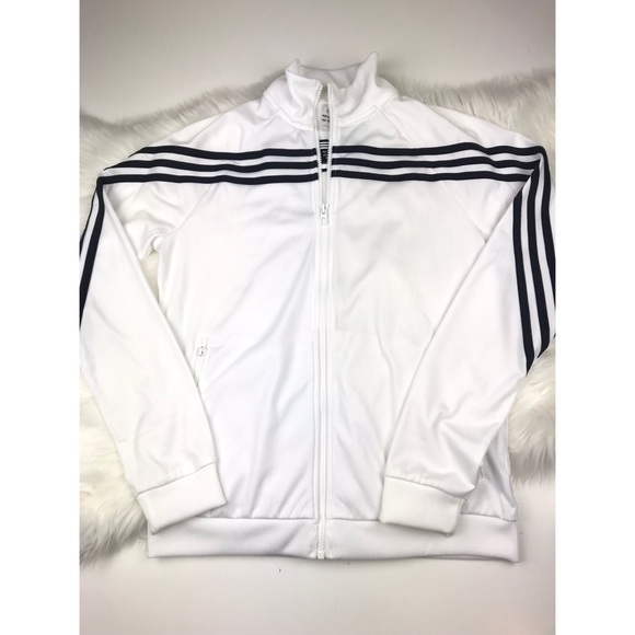 adidas | Jackets & Coats | Adidas Originals White Track Jacket Medium ...